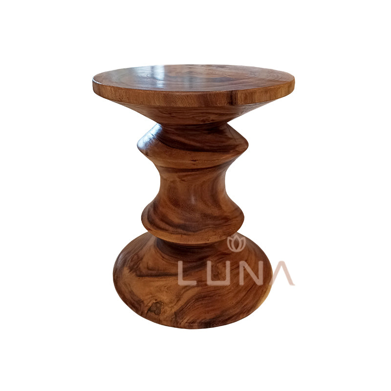 PILLAR - Solid Wood Stool – Luna Bali Furniture
