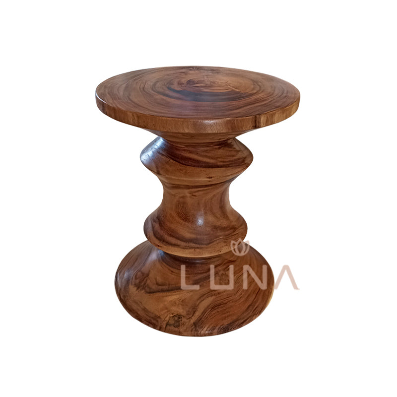 PILLAR - Solid Wood Stool – Luna Bali Furniture
